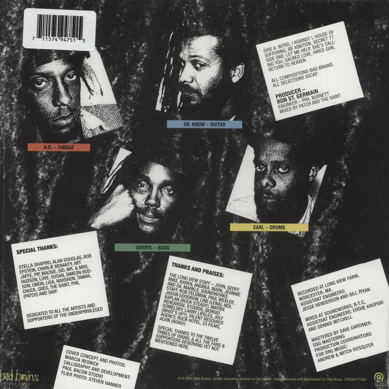 Bad Brains I Against I - Yellow and Orange Split with Black Splatter V — RareVinyl.com