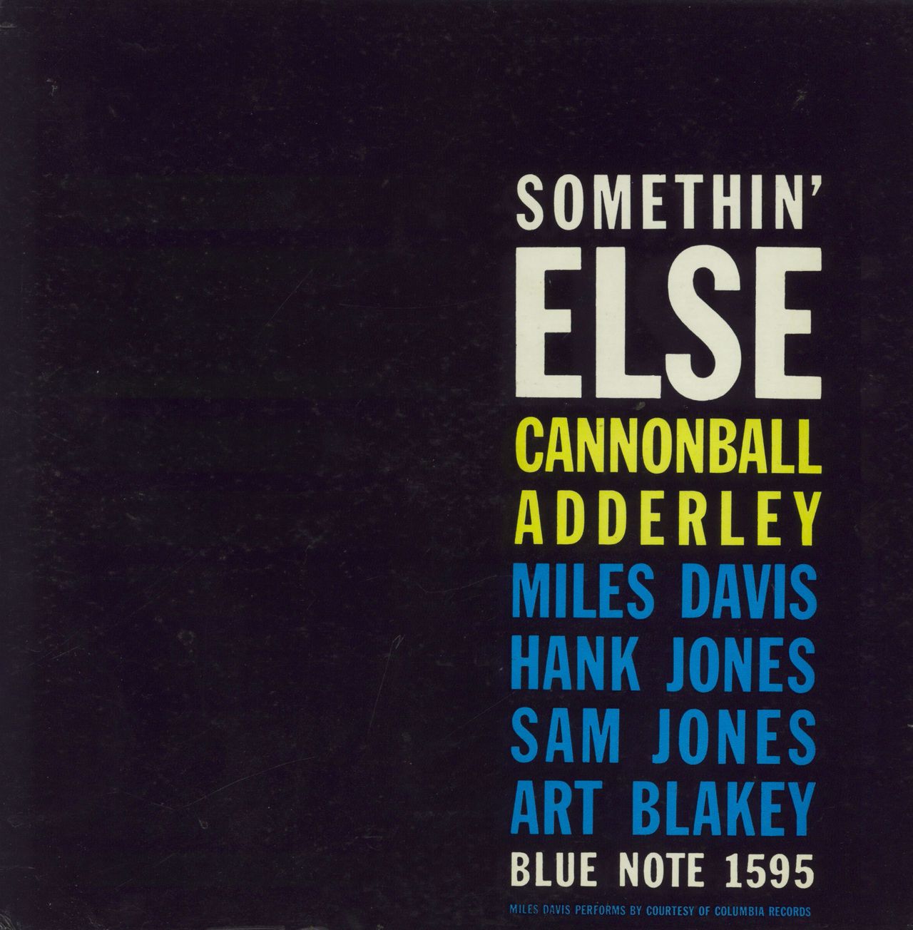 Cannonball Adderley Somethin' Else - New York Label US Vinyl LP ...