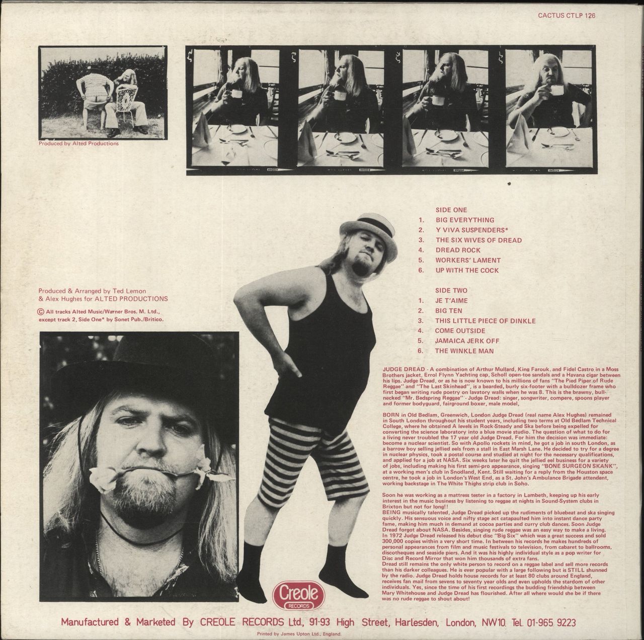 Judge Dread The Best/Worst Of Judge Dread UK Vinyl LP — RareVinyl.com