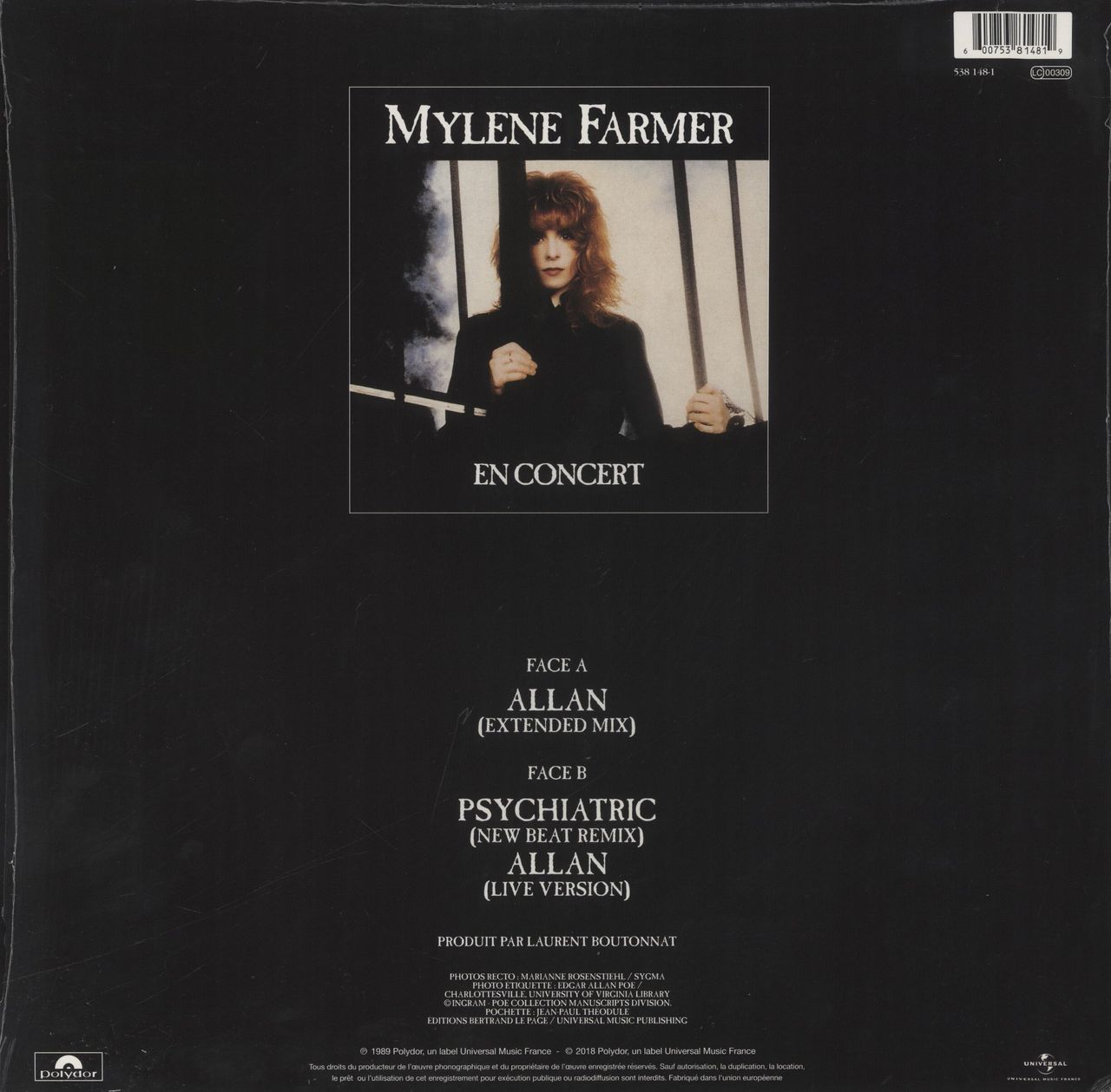 Mylene Farmer Allan French 12" vinyl — RareVinyl.com